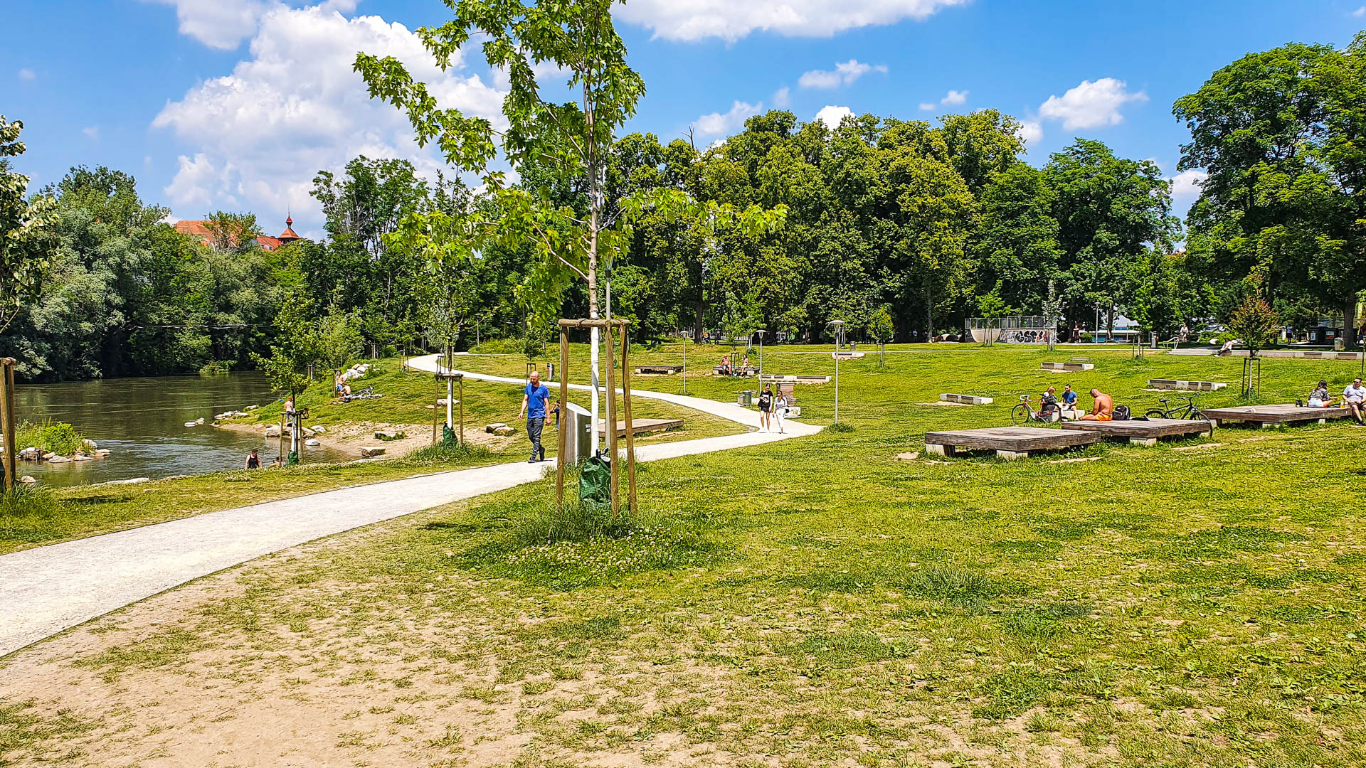 Der Augarten in Graz - Sport im Augarten - Augartenfest
